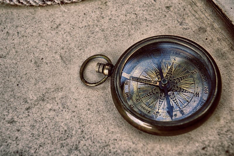 Compass on old paper stock image. Image of grunge, compass - 34738017