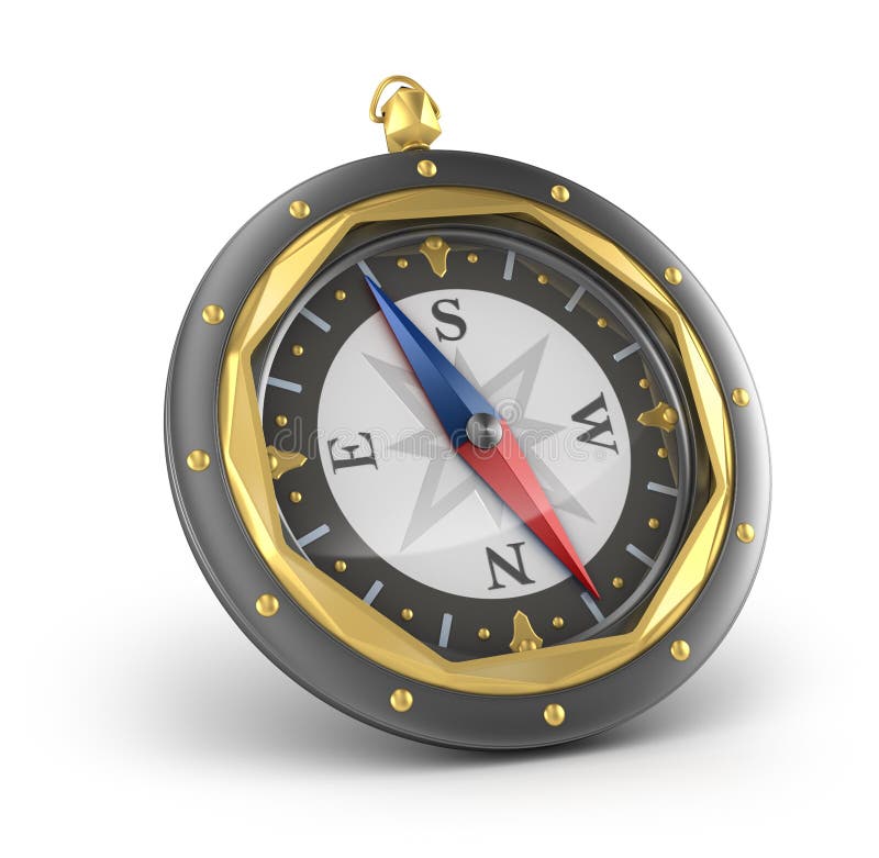 Compass. Old style stock illustration. Illustration of pointer - 19411282