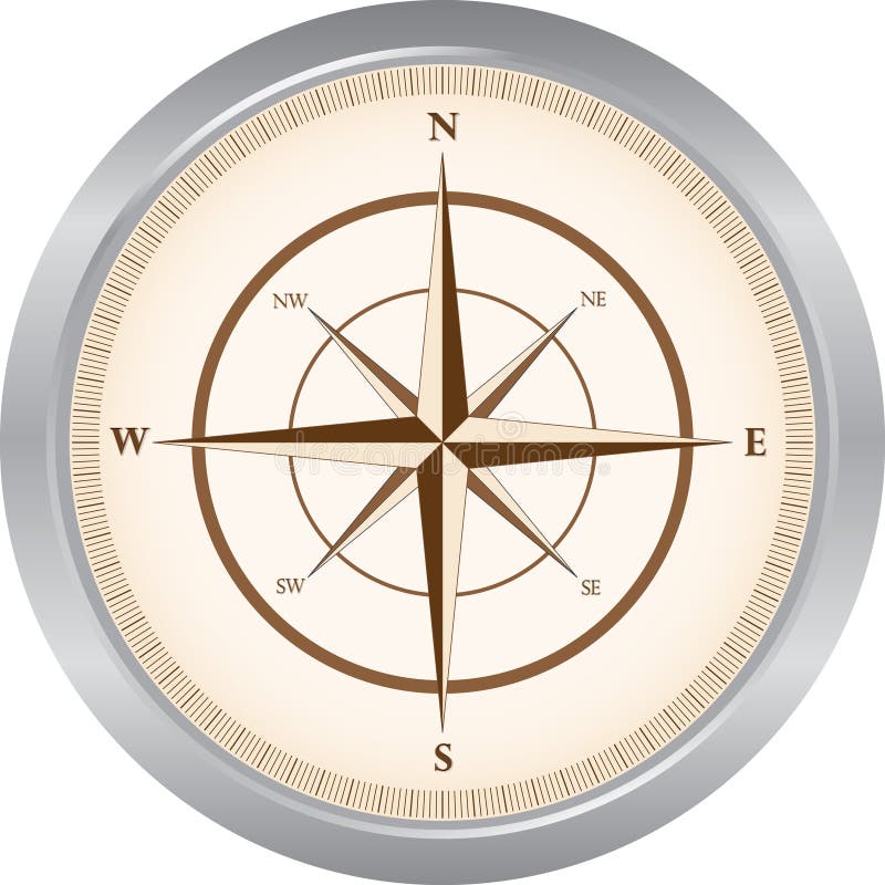 Compass Vector Made To Look Old and Aged. Compass Can Be Used As a ...