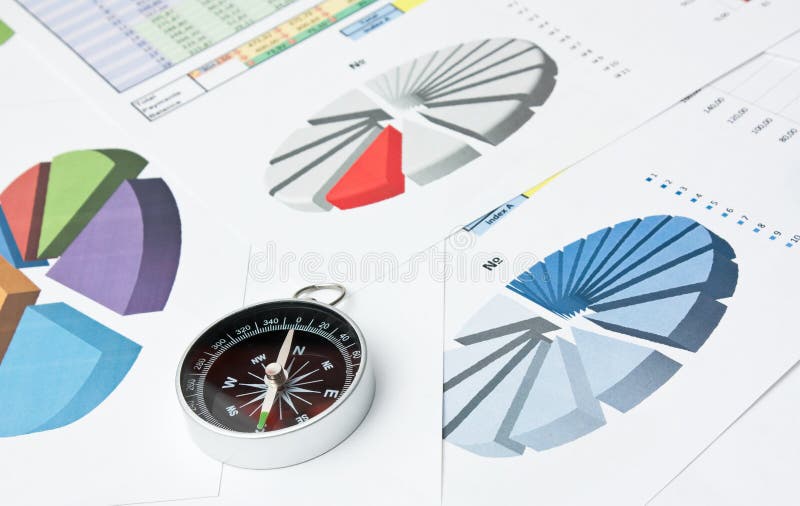 Compass and paper work stock image. Image of document - 157118985