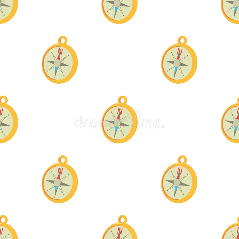 Compass Pattern Seamless Vector Stock Illustration - Illustration of ...