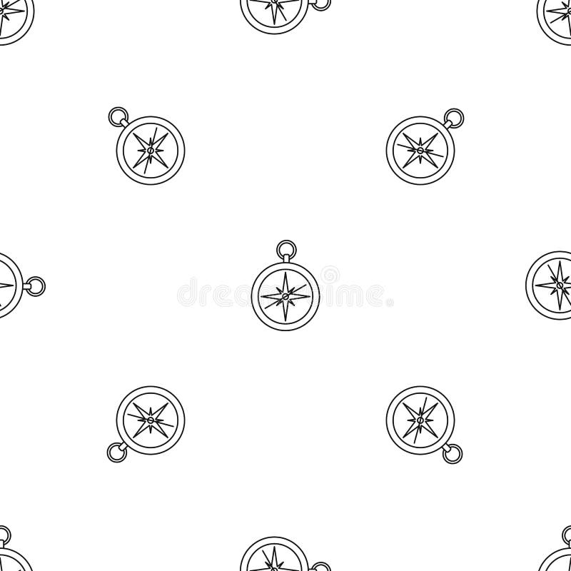 Compass Pattern Seamless Vector Stock Vector - Illustration of ...