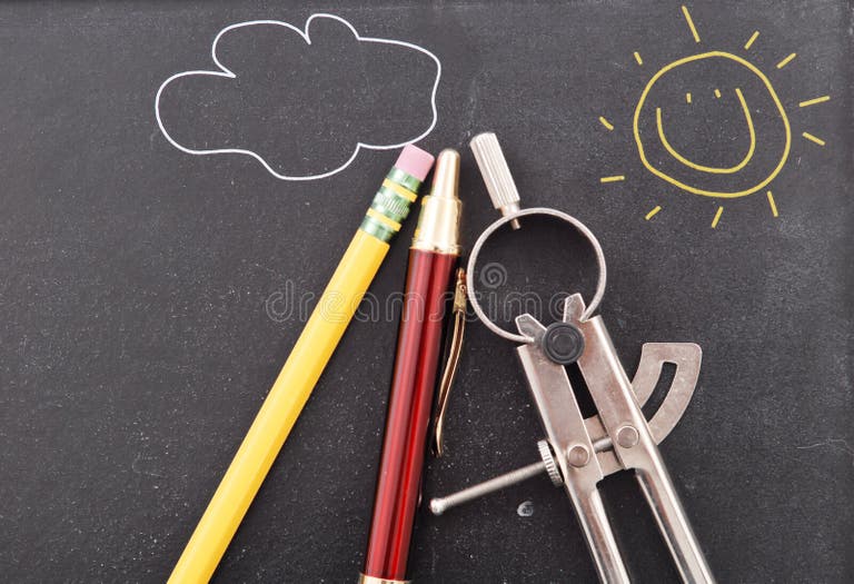 Compass and Pencil stock image. Image of high, draft - 22120325