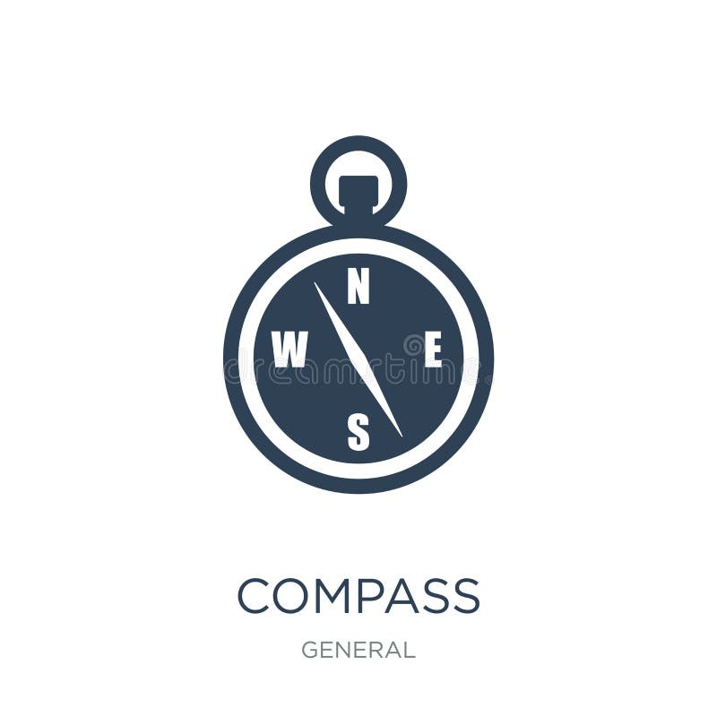 Compass Pointing South East Icon In Trendy Design Style Compass Pointing South East Icon