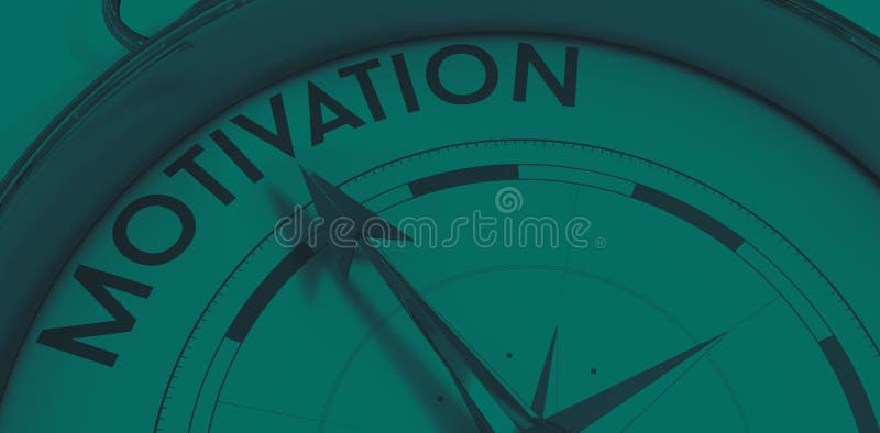 Compass Pointing To Motivation Stock Illustration - Illustration of ...