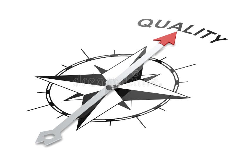 Compass Pointing Toward Integrity Word Isolated Stock Illustration ...