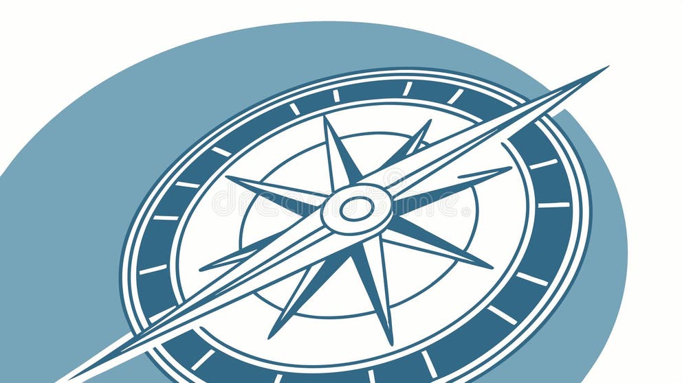 Compass Points Icon for Orientation and Geography, Vector Design ...