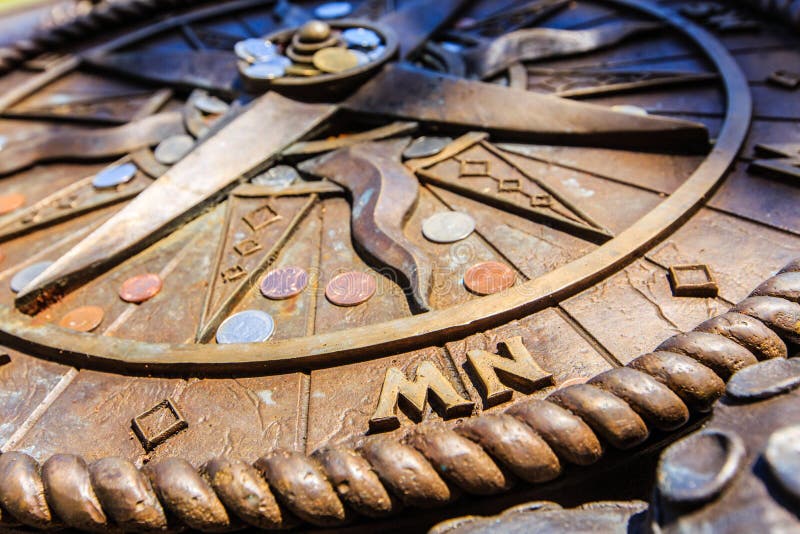 Compass Pray for Guiding for Life To Happy. Stock Image - Image of ...