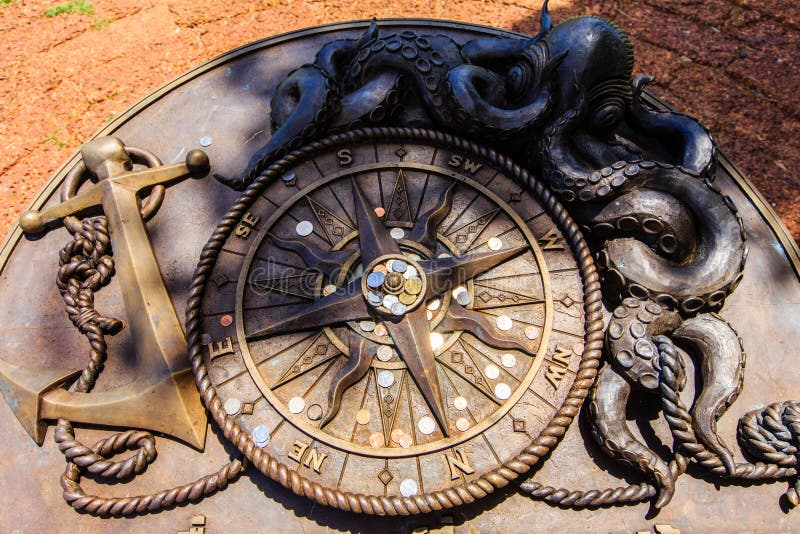 Compass Pray for Guiding for Life To Happy. Stock Photo - Image of ...