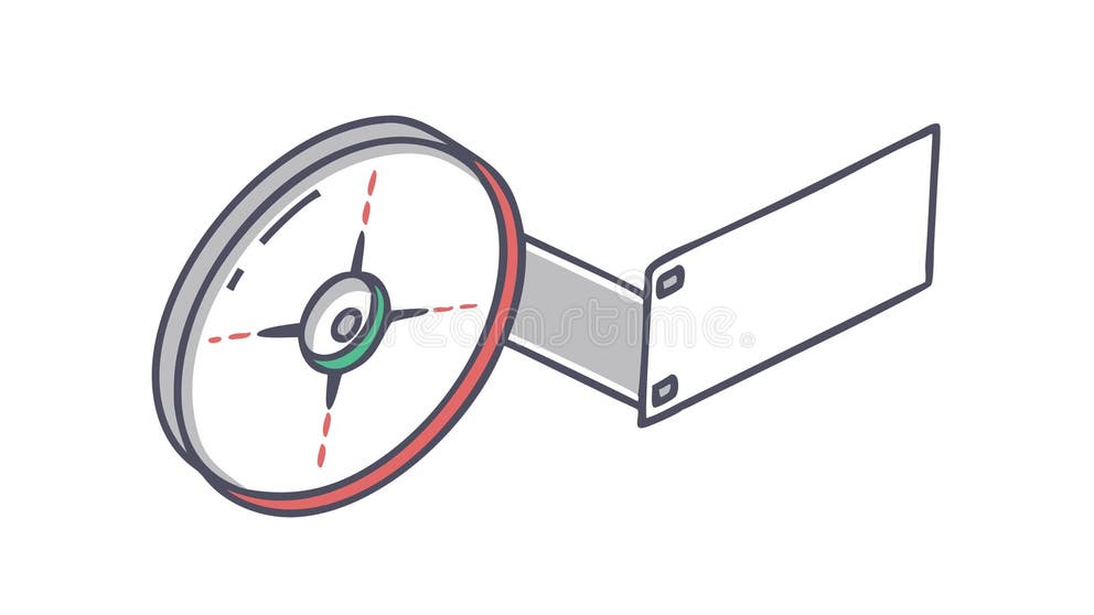 Compass and Protractor Tool Icon for Geometry or Drawing, Vector Design ...
