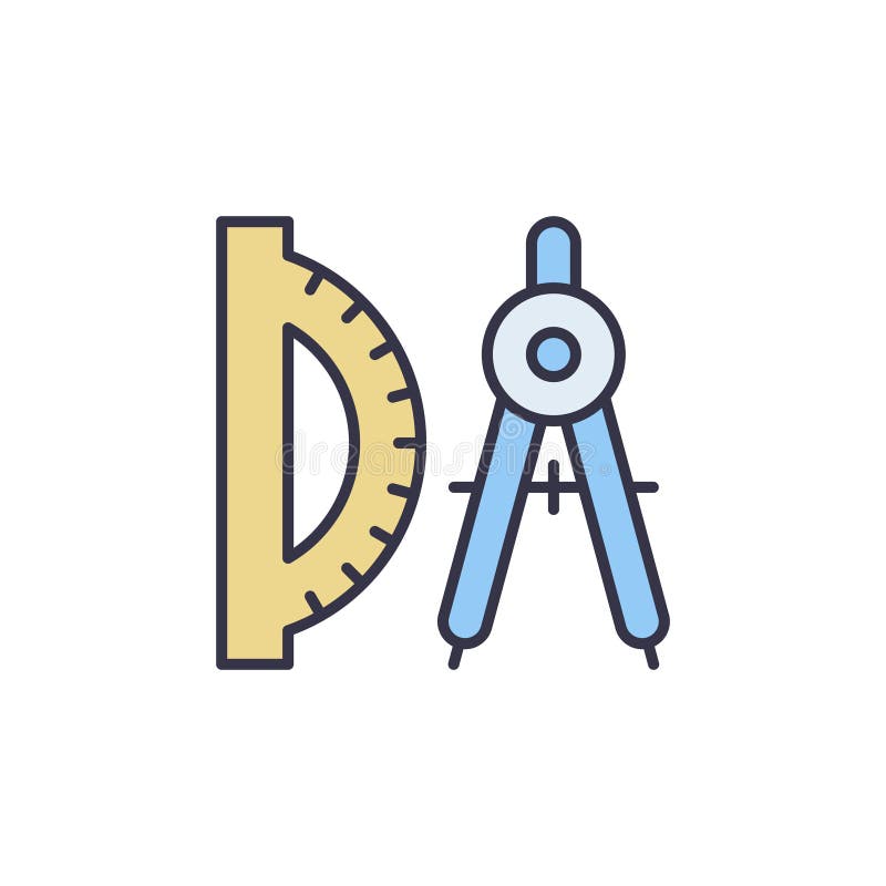 Protractor vector stock vector. Illustration of background - 51349727