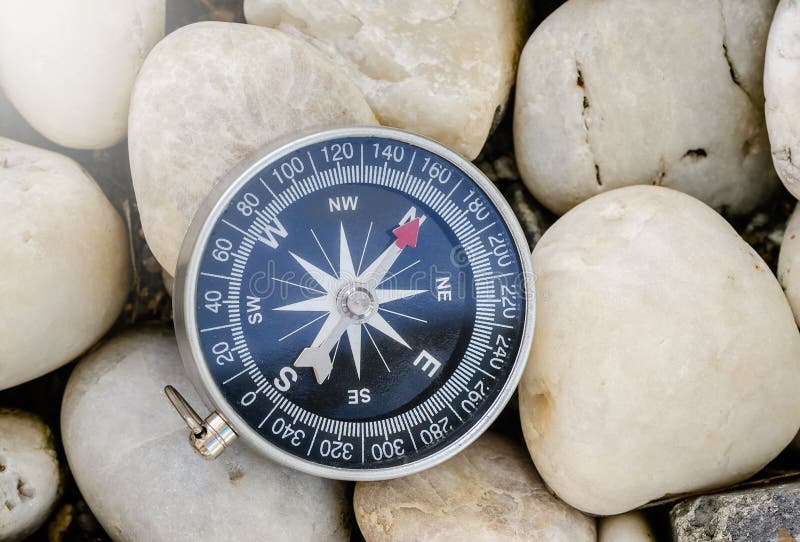 Stone Compass Rose Set Within A Stone Star. Golden Coloured Paving Sla ...