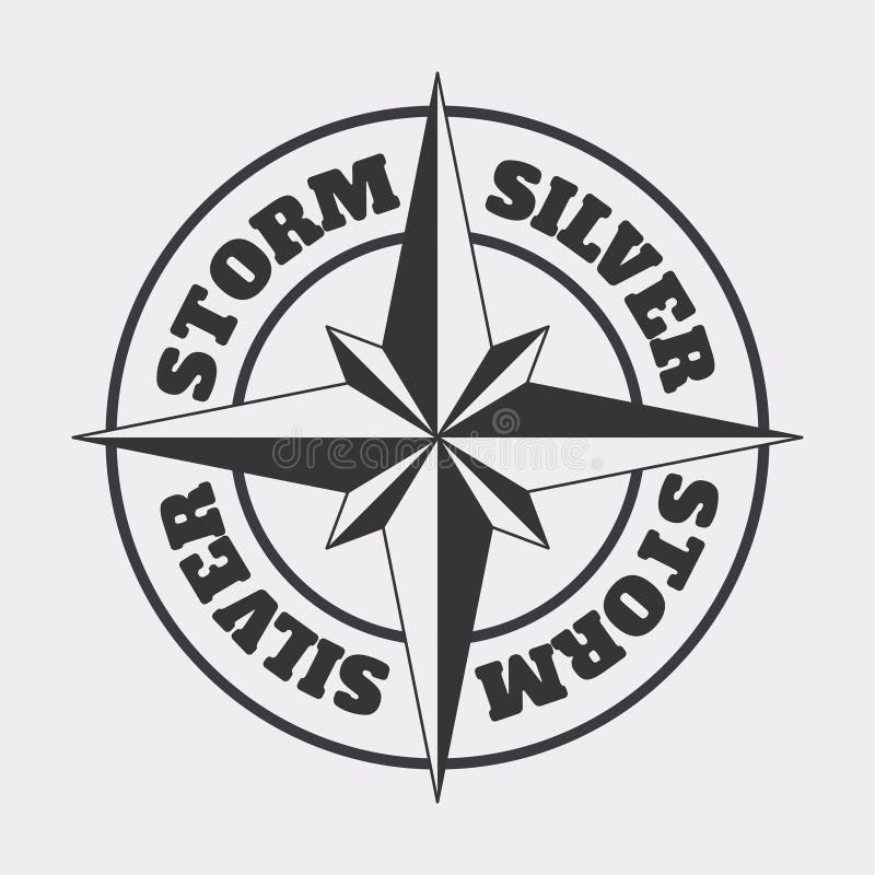 Compass race logo flat stock vector. Illustration of design - 308118922