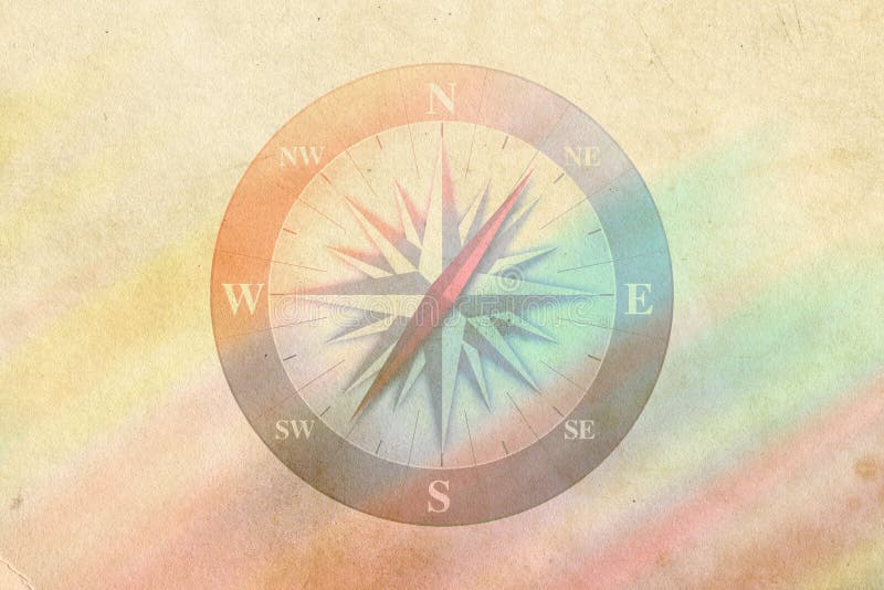 Compass - rainbow colored stock photo. Image of colorful - 79531562