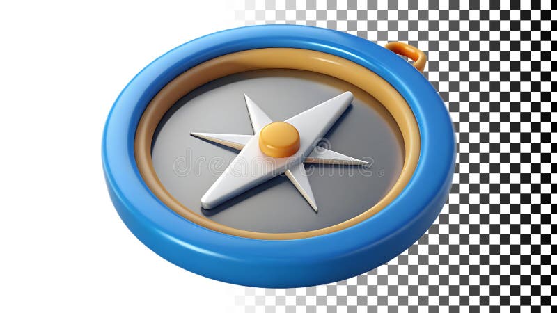 Compass Navigation Tool and Direction Finding Instrument Illustration ...