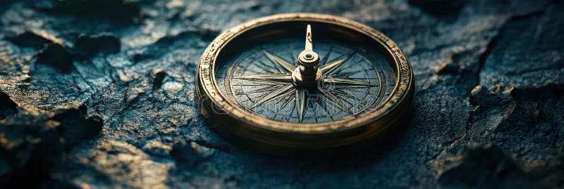 A Compass Rests on a Textured Surface, Symbolizing Ethical Direction in ...
