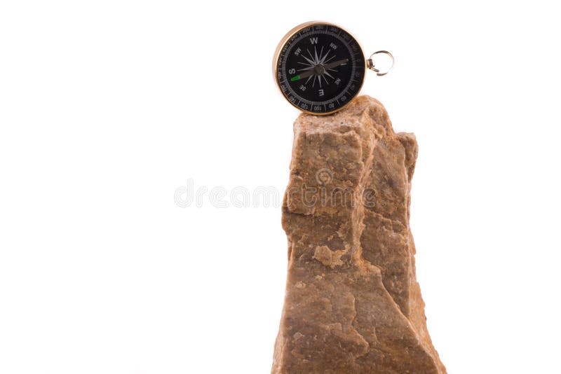 Compass on rock stock image. Image of climb, climbing - 67928213