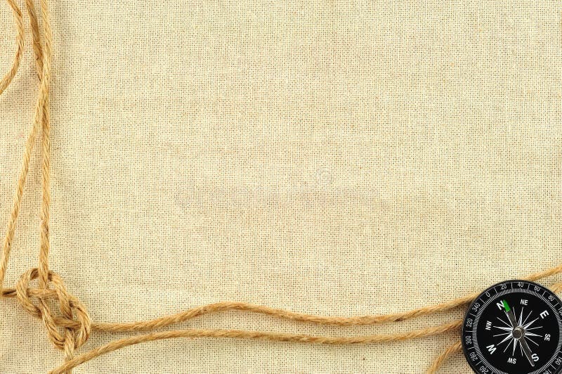 Compass and rope stock photo. Image of dirty, frame, drawing - 20009132