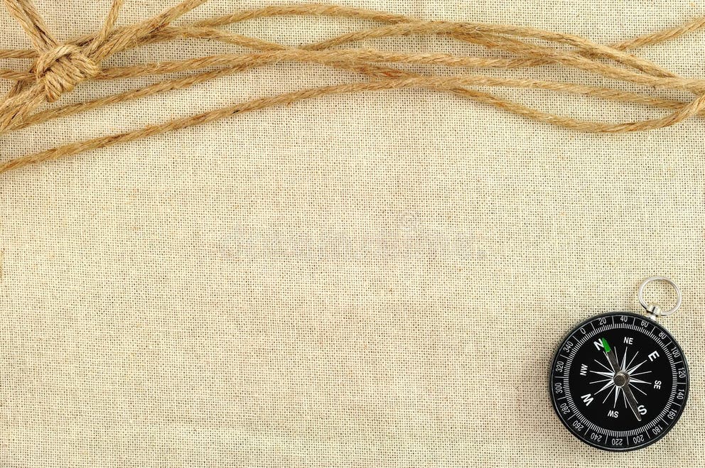 Compass and rope stock photo. Image of north, grunge - 20010312