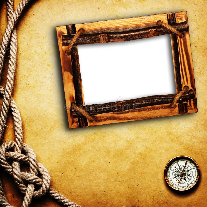 Compass, rope and glasses stock photo. Image of background - 13085592