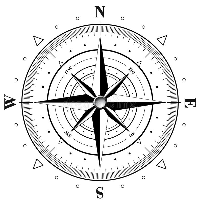 Compass Rose stock vector. Illustration of earth, adventure - 6251464