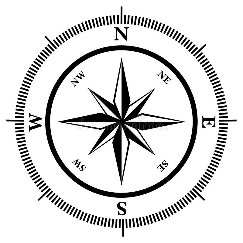 Compass Rose stock vector. Illustration of earth, adventure - 6251464