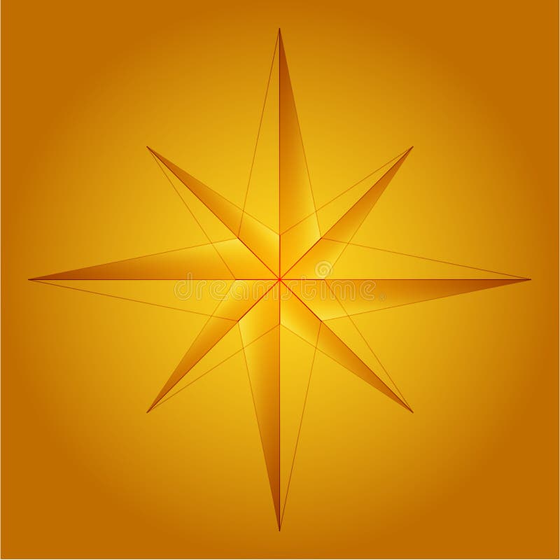 Compass Rose Stock Vector Illustration Of Colors Orange 2126915