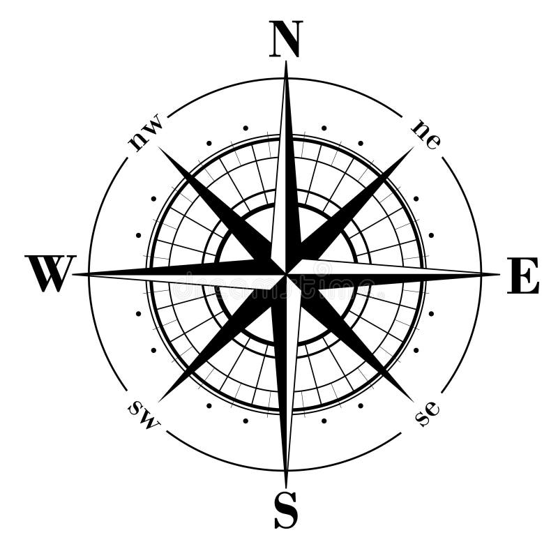 Compass Rose stock vector. Illustration of earth, adventure - 6251464