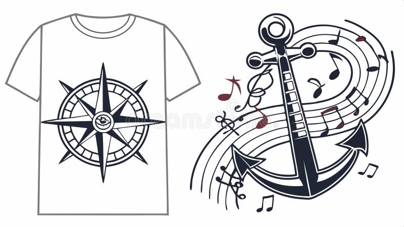 Compass Rose and Anchor, Nautical and Direction Symbols Vector Design ...
