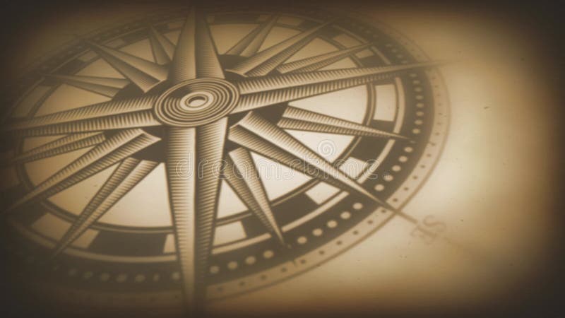 Compass Rose Animation Background Loop Stock Video - Video of history ...
