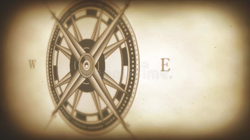 Compass Rose Animation Background Loop Stock Video - Video of concept ...