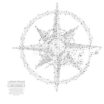Compass Rose Line Stock Illustrations – 19,598 Compass Rose Line Stock ...