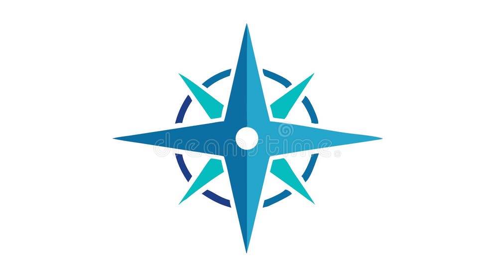 Compass Rose Navigation Abstract Design Vector, Vector Design ...