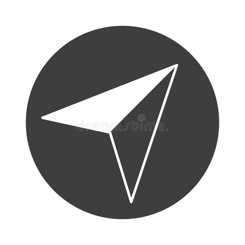 Compass Rose Navigation Arrow Equipment Arrow Silhouette Design Icon ...