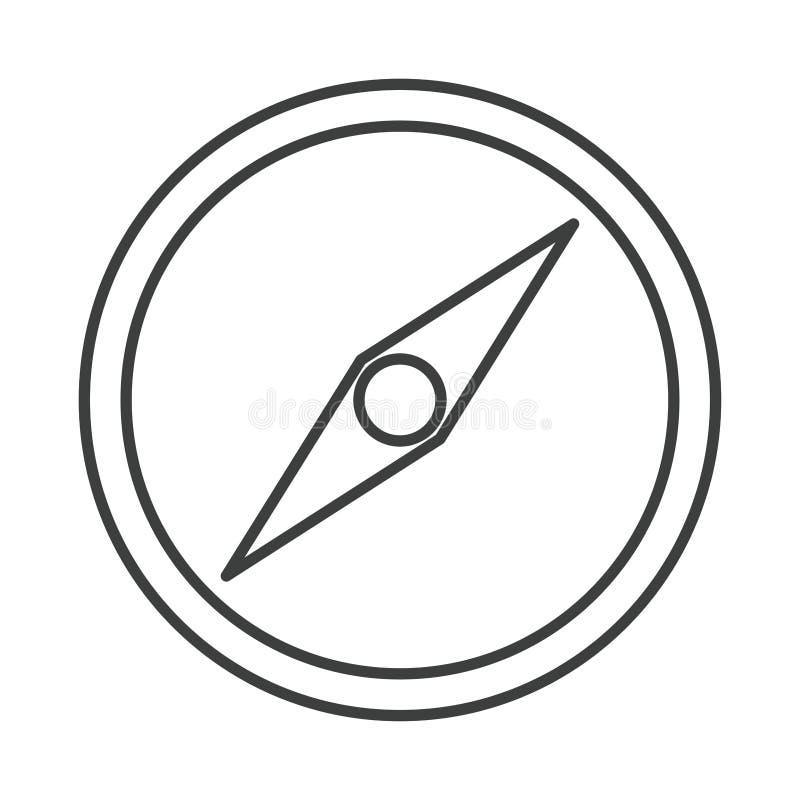 Compass Rose Navigation Cartography Location Equipment Line Design Icon ...