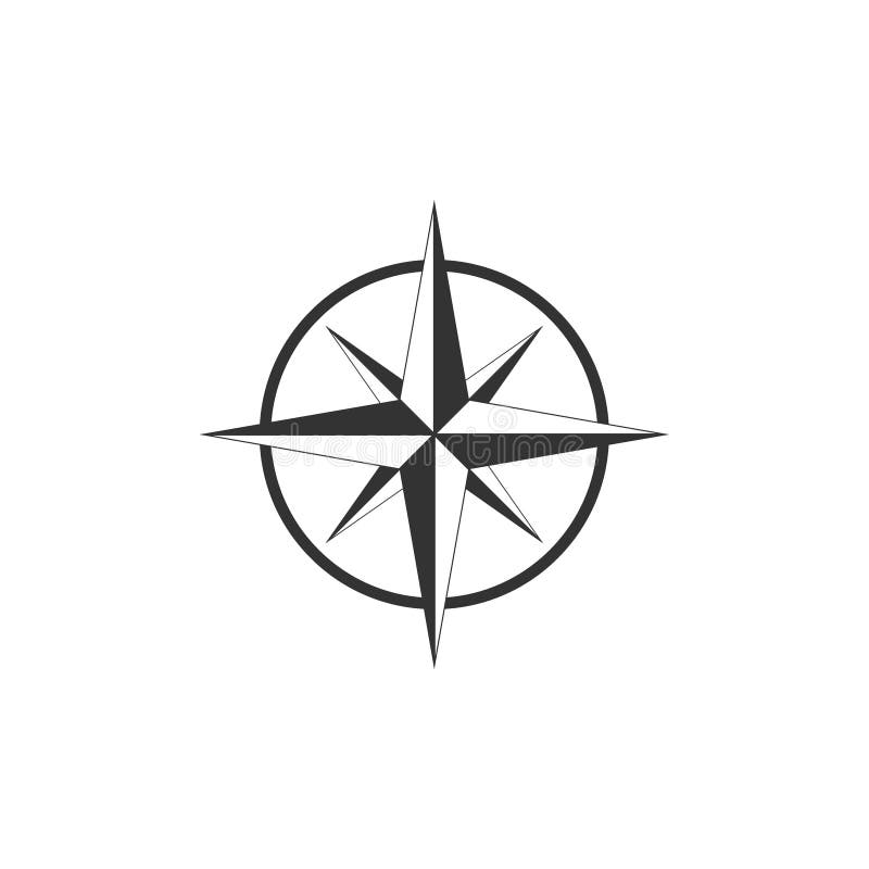 Compass Rose Icon Simple