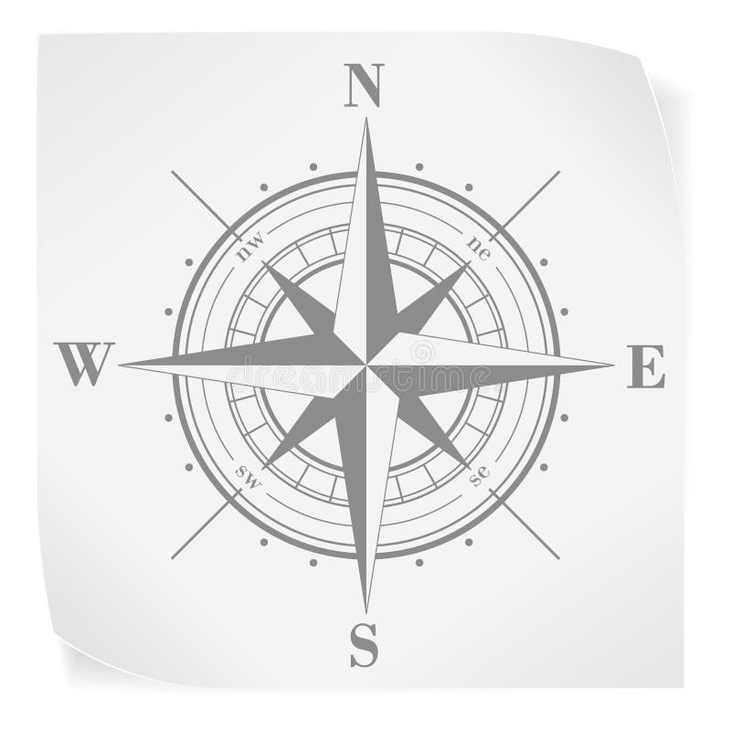 Simple Compass Stencil