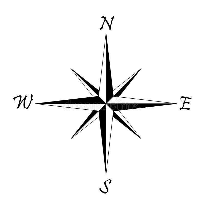 Simple Compass Rose Stock Illustrations – 4,529 Simple Compass Rose ...