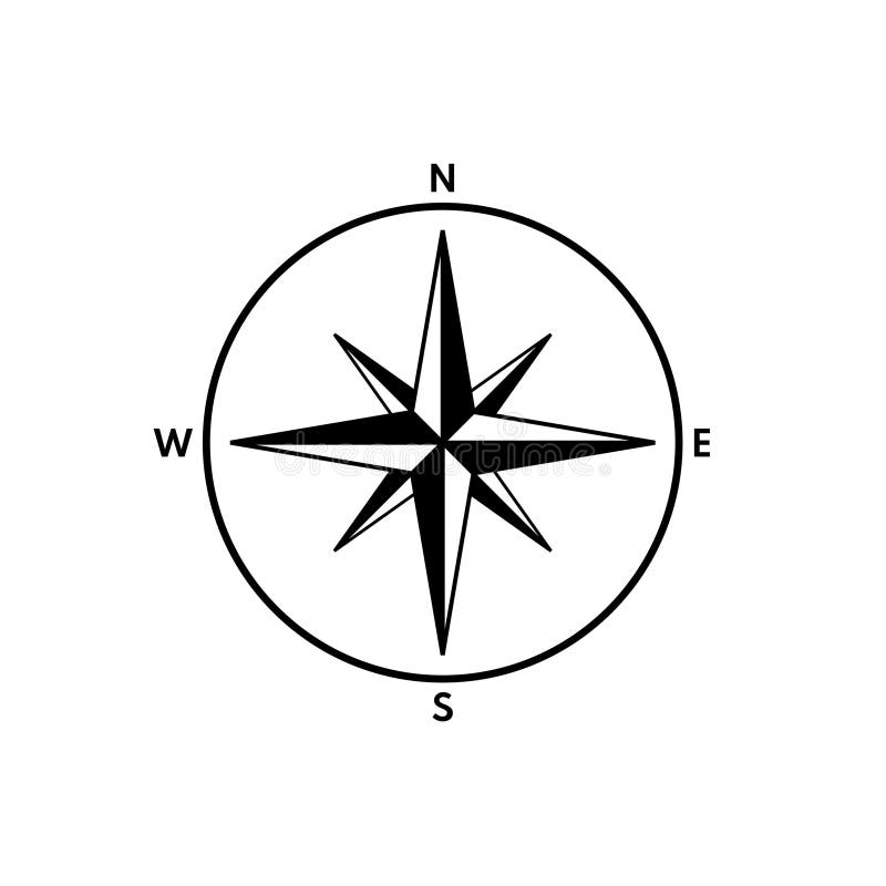 Compass Rose, World Directions Stock Vector - Illustration of ...