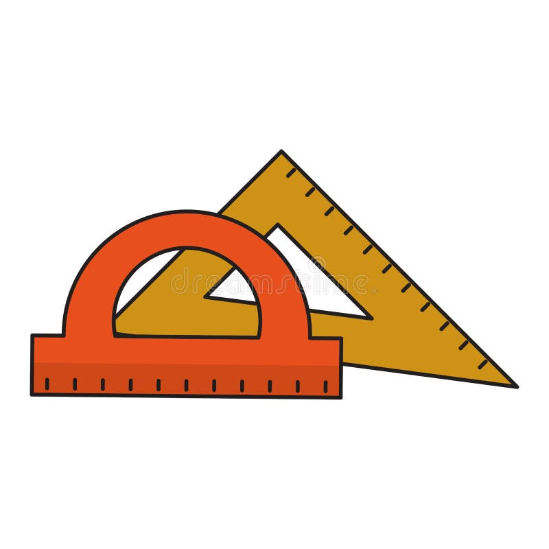 Compass and Ruler Geometric Utensils Stock Vector - Illustration of ...