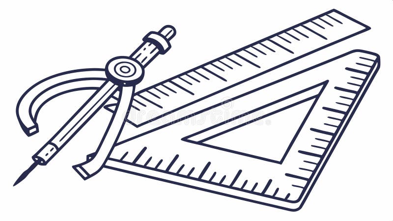 Compass ruler school stock vector. Illustration of mathematics - 80769550