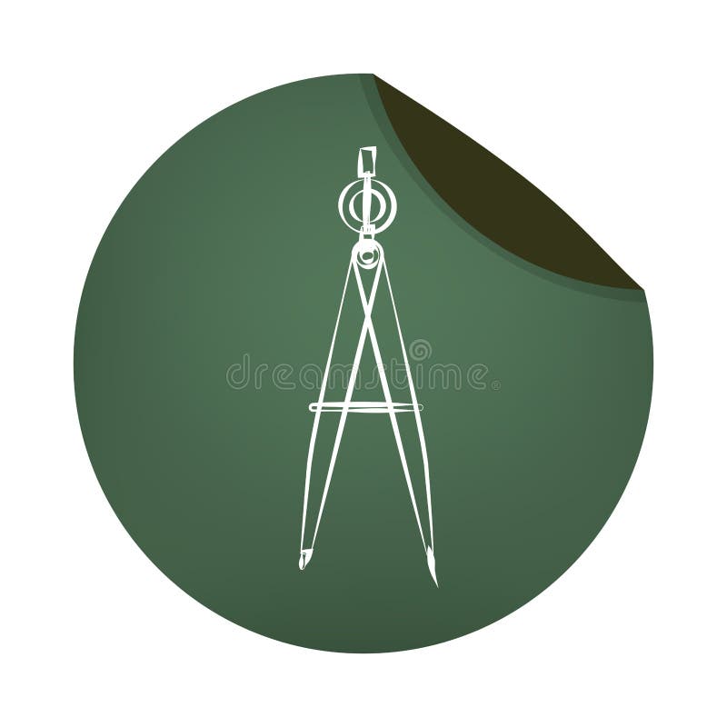 Compass school supply icon stock illustration. Illustration of icon ...