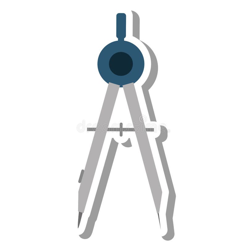 Compass School Supply Isolated Icon Stock Vector - Illustration of ...