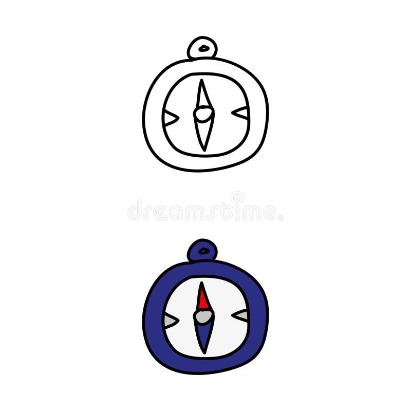 Compass 14 stock vector. Illustration of vector, outline - 290553993