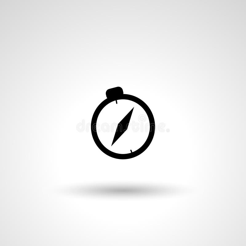 Compass Sign. Compass Isolated Simple Icon Stock Vector - Illustration ...