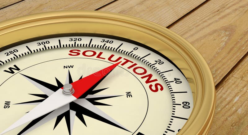 Compass Solutions Development Business Stock Image - Image of future ...