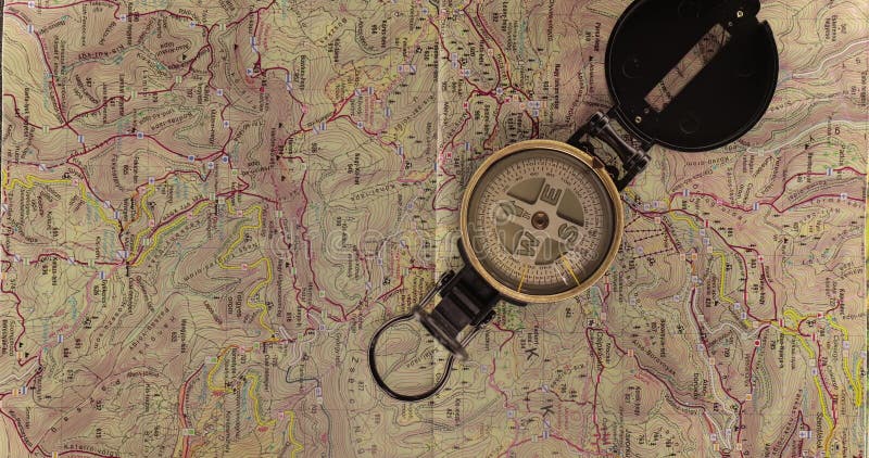 Compass Spinning Around on Black Background Stock Video - Video of ...