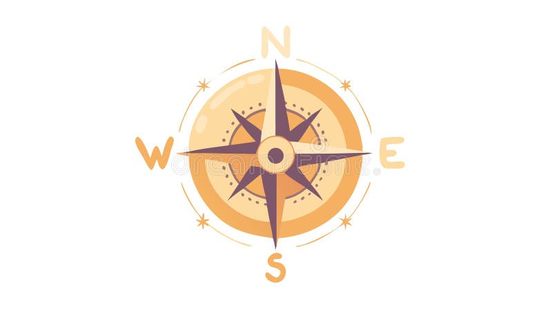 Compass on Stand, Direction and Navigation Tool, Vector Design ...