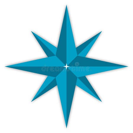 Compass star stock vector. Illustration of retro, motion - 4341646