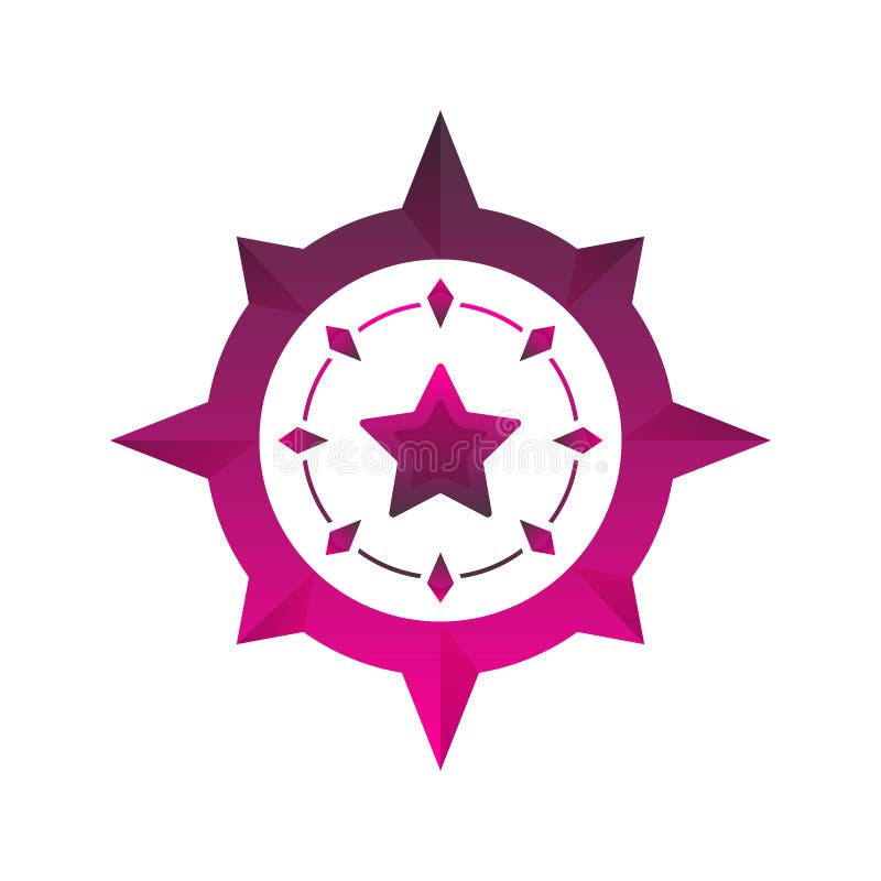 Compass Star Logo Element Design Template Icon Stock Vector ...
